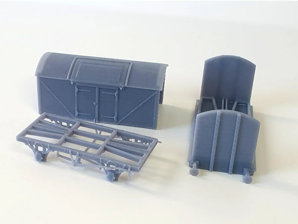 L&Y diagram 3 covered goods wagon - OO, TT and N – Three Peaks Models