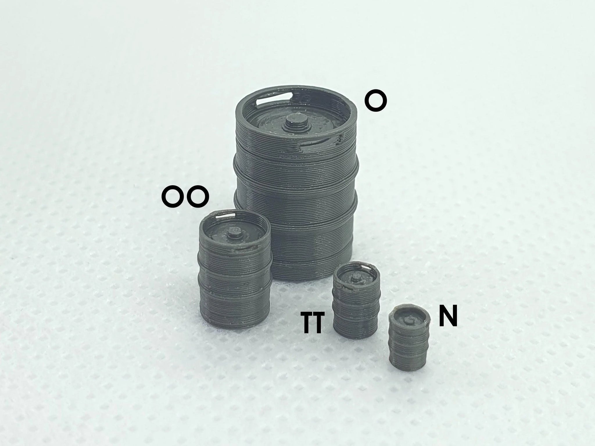 Beer keg scale model (set of 12) for modelling - O OO TT N gauge ...