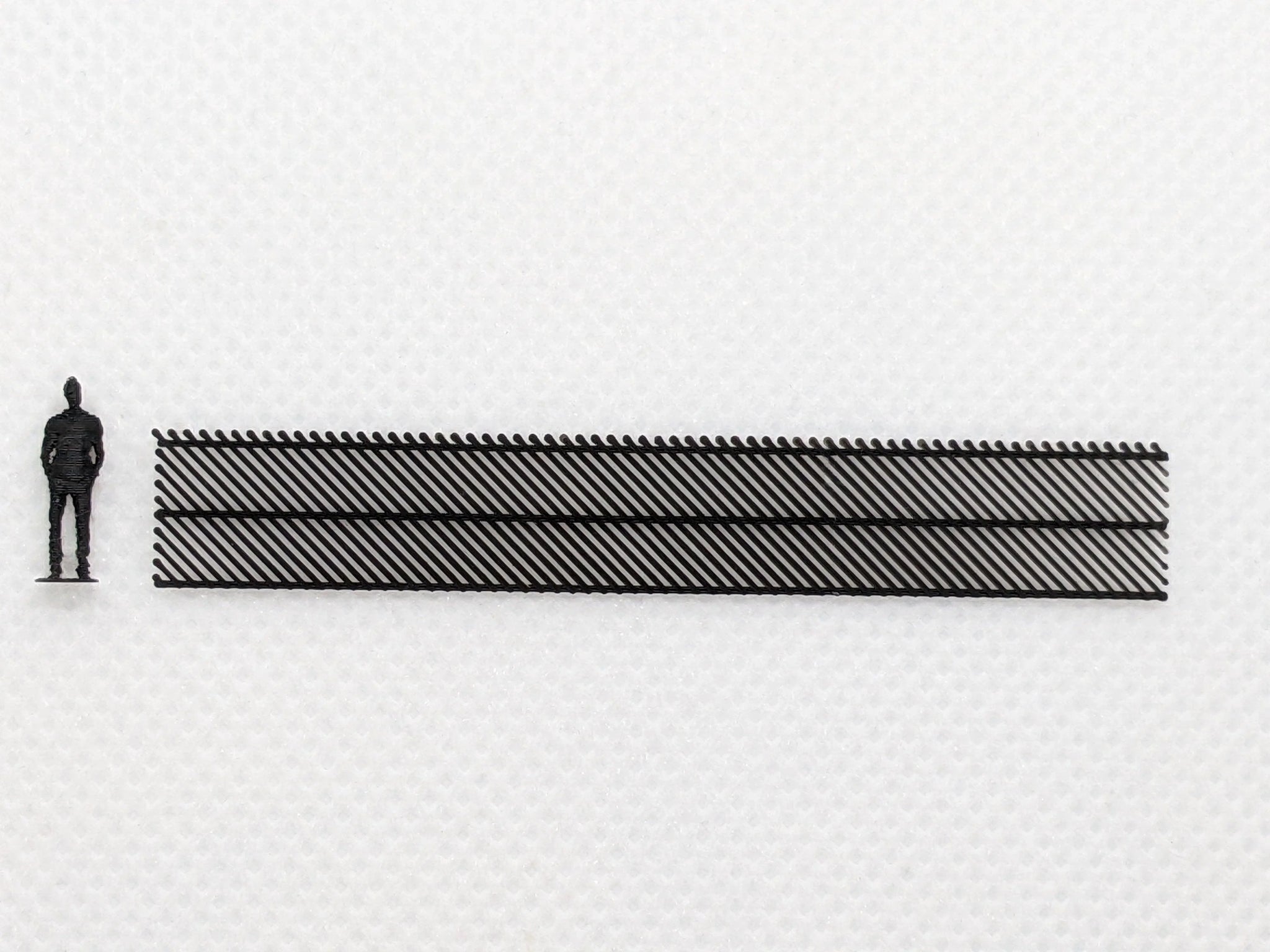 Diagonal platform fencing scale model-O OO TT and N gauge - 3D printed ...