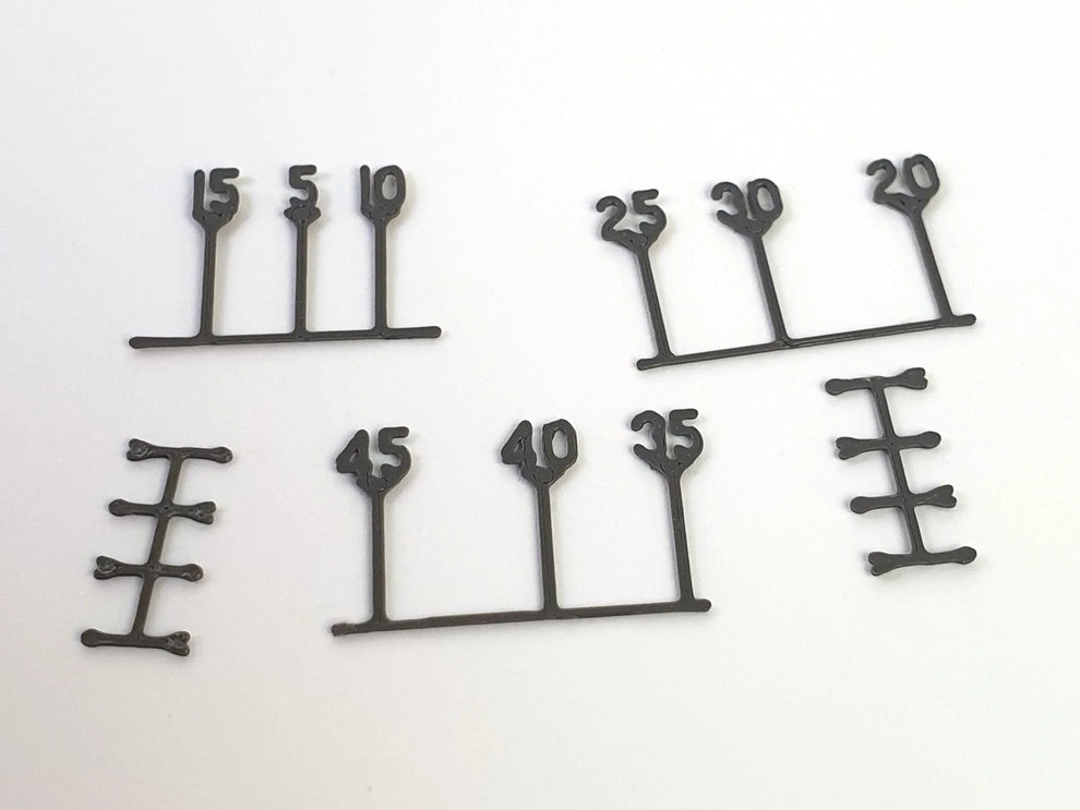 BR speed limit restriction signs scale models - O OO N gauge – Three ...