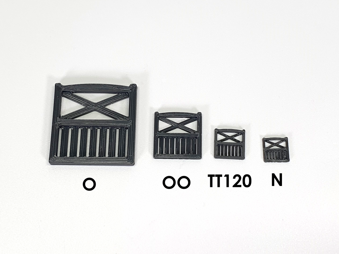 Garden gate scale model (set of 5) - O, OO, TT120, and N gauge – Three ...