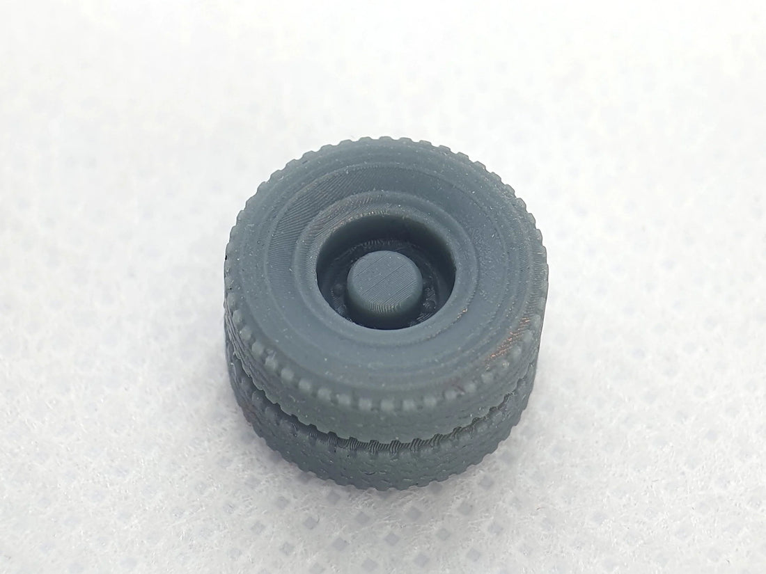 Leyland 1970s bus wheel set - 13mm 19.7mm and 22.7mm 3D printed resin ...