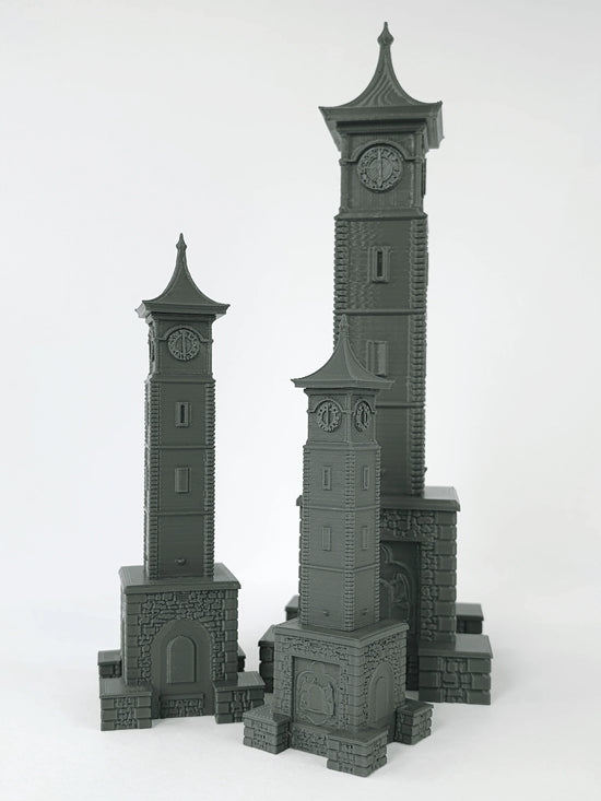 Clock tower scale model kit for model railways - O, OO, TT and N gauge ...