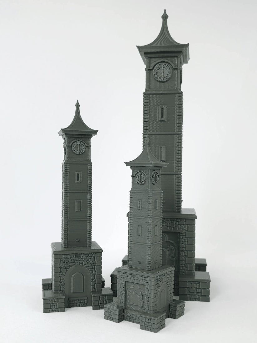 Clock tower scale model kit for model railways - O, OO, TT and N gauge ...