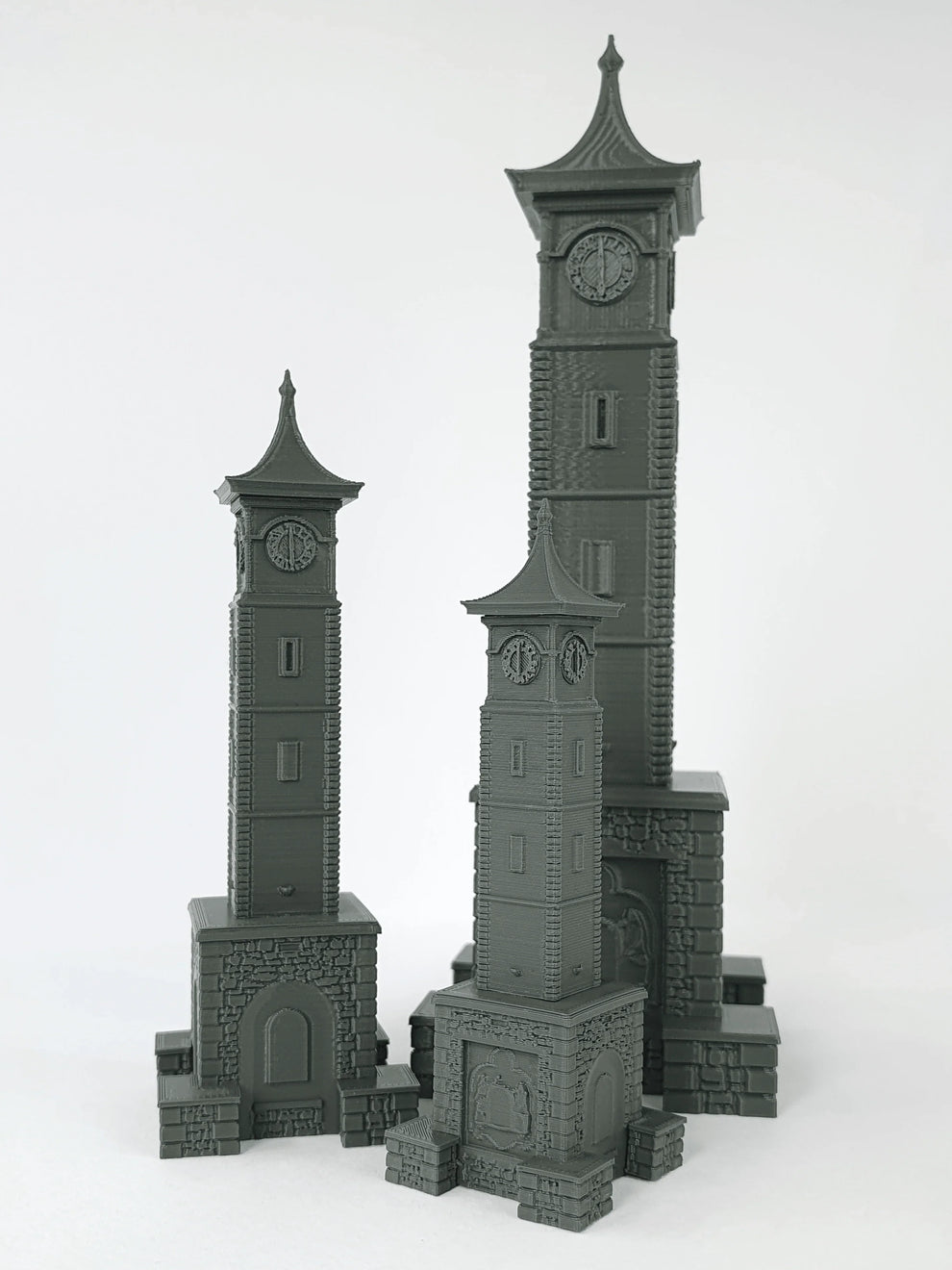 Clock tower scale model kit for model railways - O, OO, TT and N gauge ...