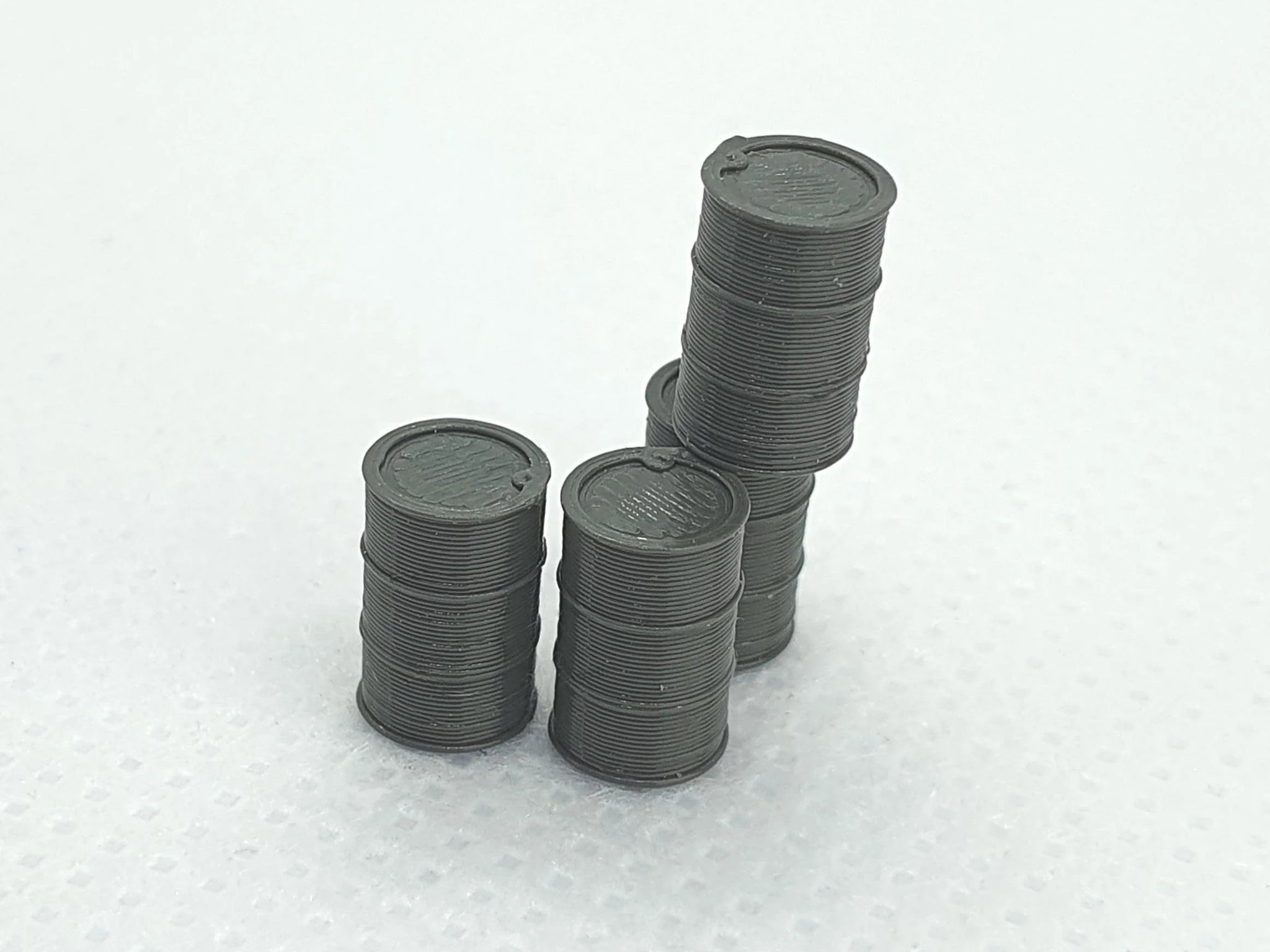 45 gallon oil drums or barrels - model railway scenery-O OO TT N scale ...