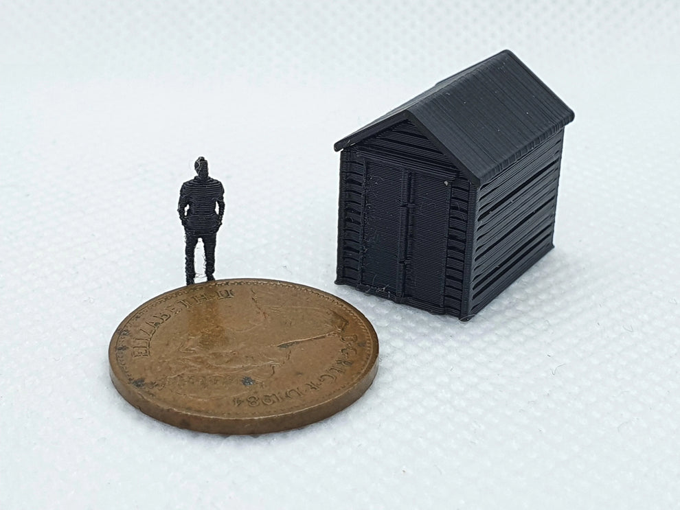 Beach hut scale model for model railways and dioramas - OO TT N Z gauge ...