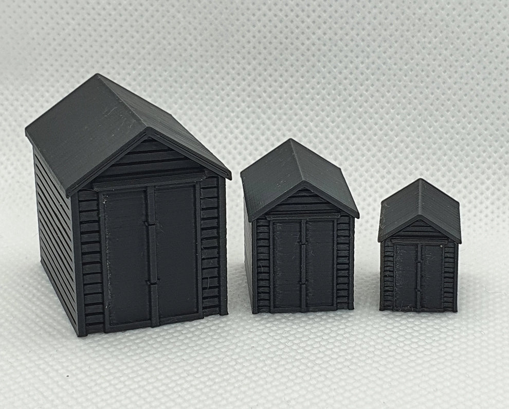 Beach hut scale model for model railways and dioramas - OO TT N Z gauge ...