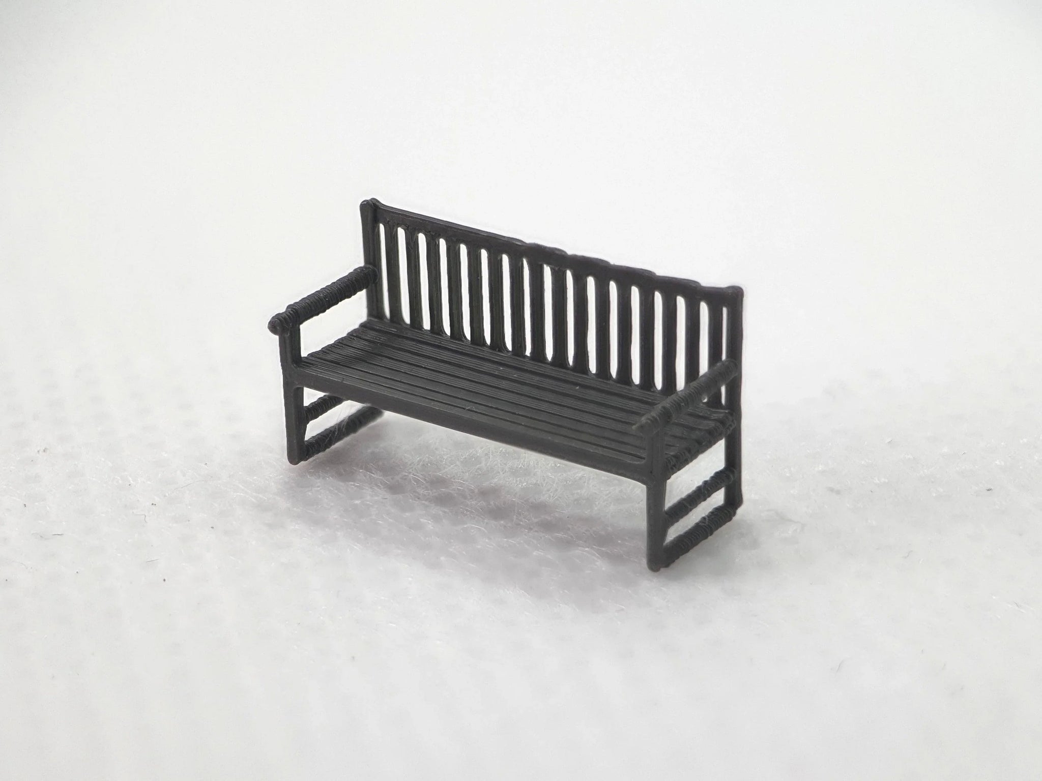 Park bench (set of 6) for model railway layouts - O OO TT N gauge ...